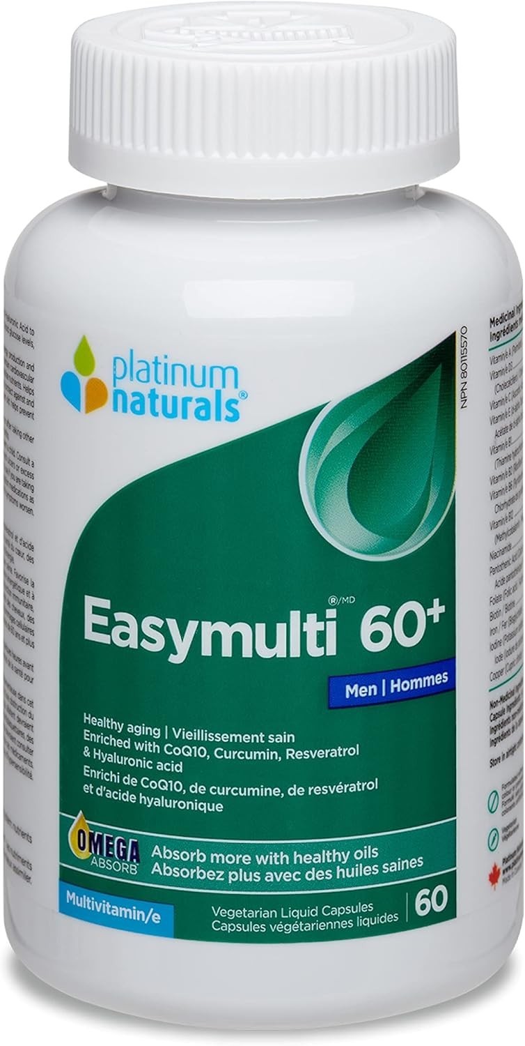 Platinum Naturals Easymulti 60+ for Men Comprehensive Multivitamin 60p ...