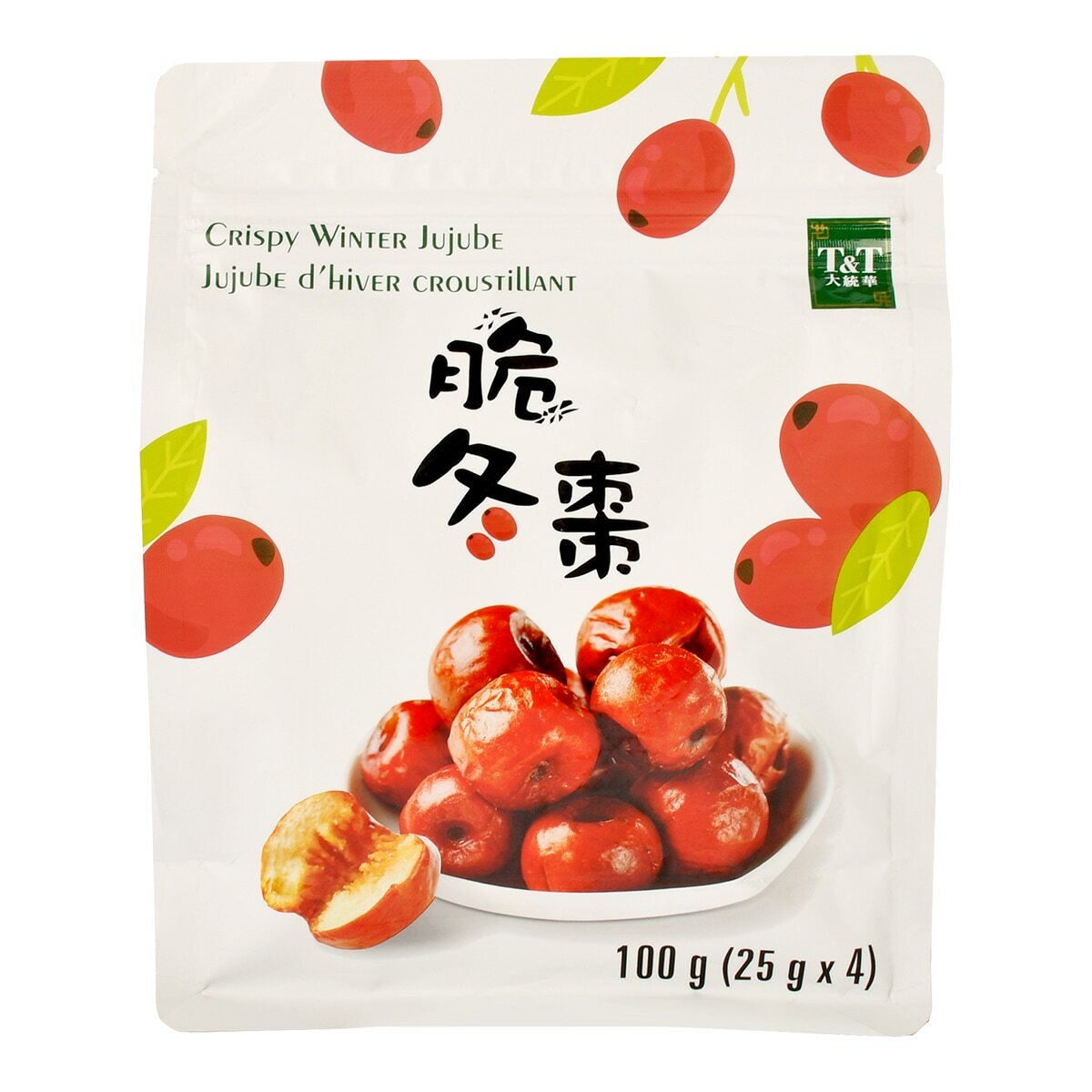 T&T Original Taste Crisp DongZao Winter Jujube Organic Natural 4 x 25g ...