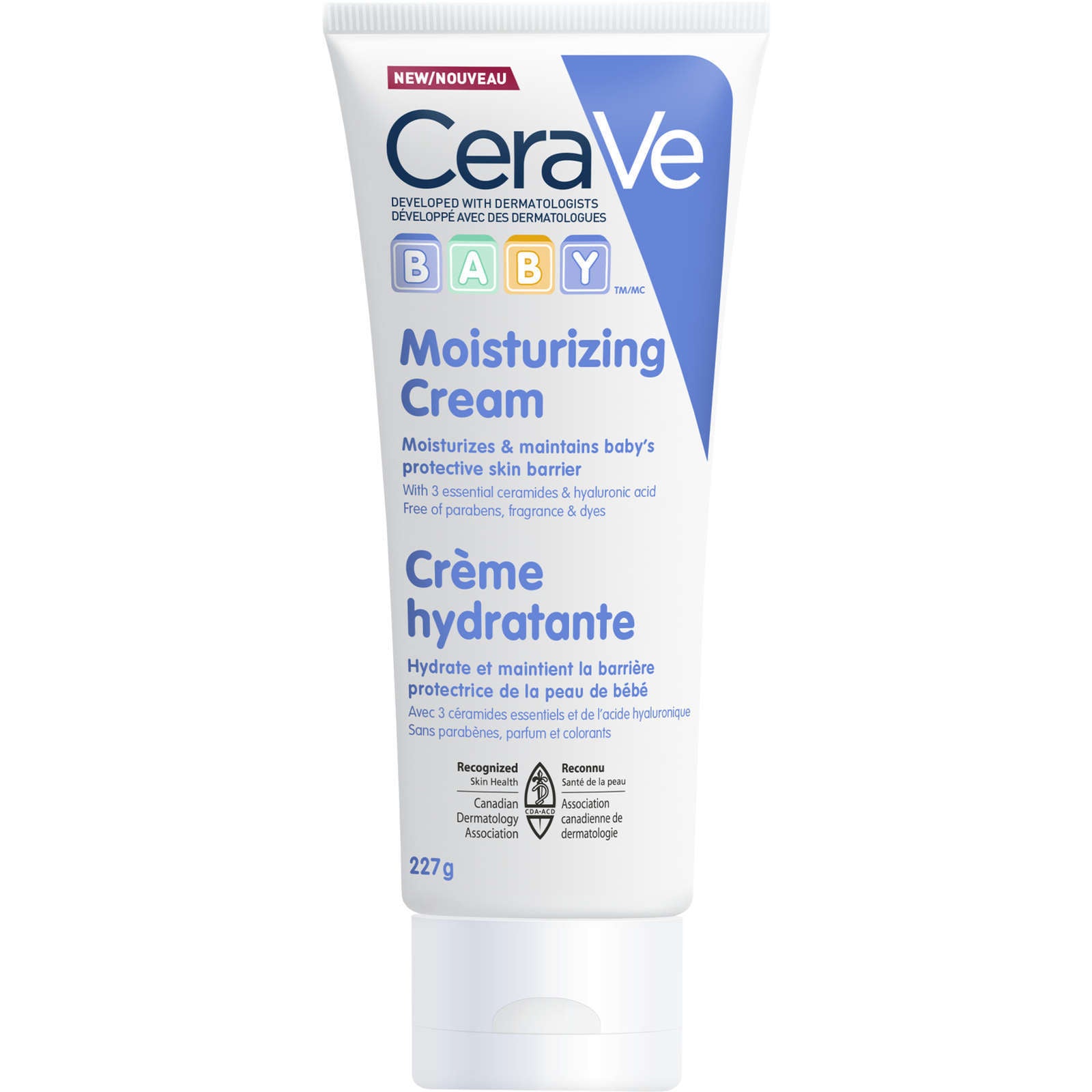 CeraVe Baby Moisturizing Cream All-Day Ceramides Dimethicone Retain 22 ...