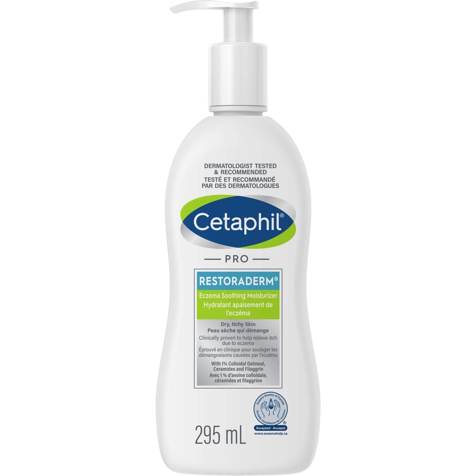 Cetaphil PRO Restoraderm Eczema Soothing Moisturizer Dermatologist 295 ...