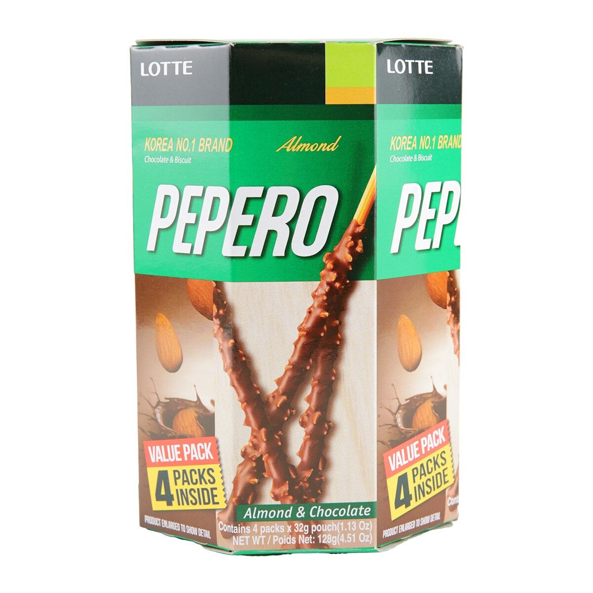 Lotte Pepero Almond Chocolate Stick Biscuit Korea Original Delicious 1 ...