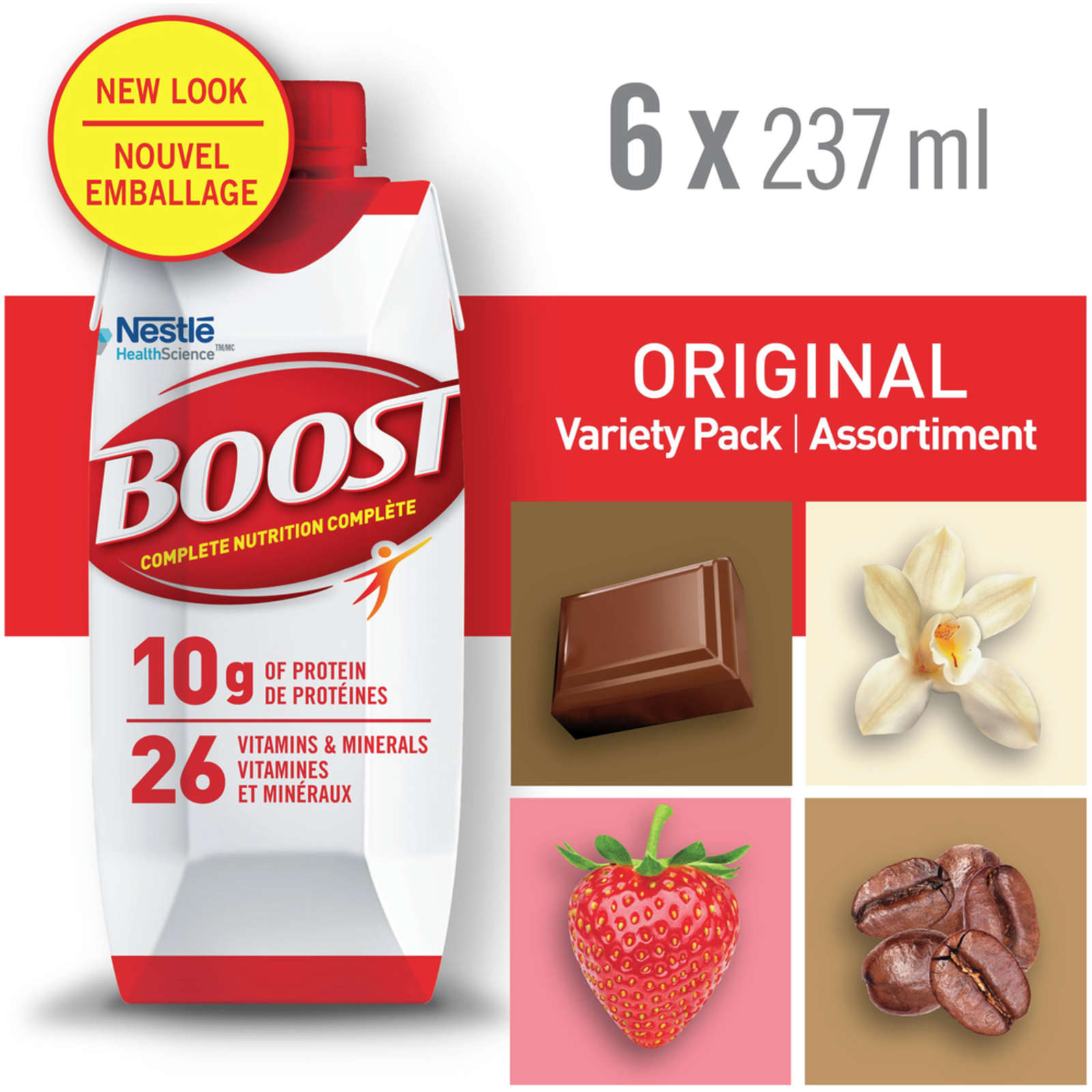 Boost Original Variety Pack Meal Replacement Drink Delicious Health 6x ...