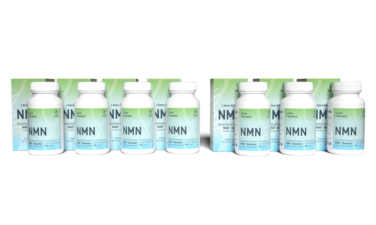 4+3 Bottles iHealth NMN NAD Booster Gene Balance Essential Booster 60 – simplehealthyessentials