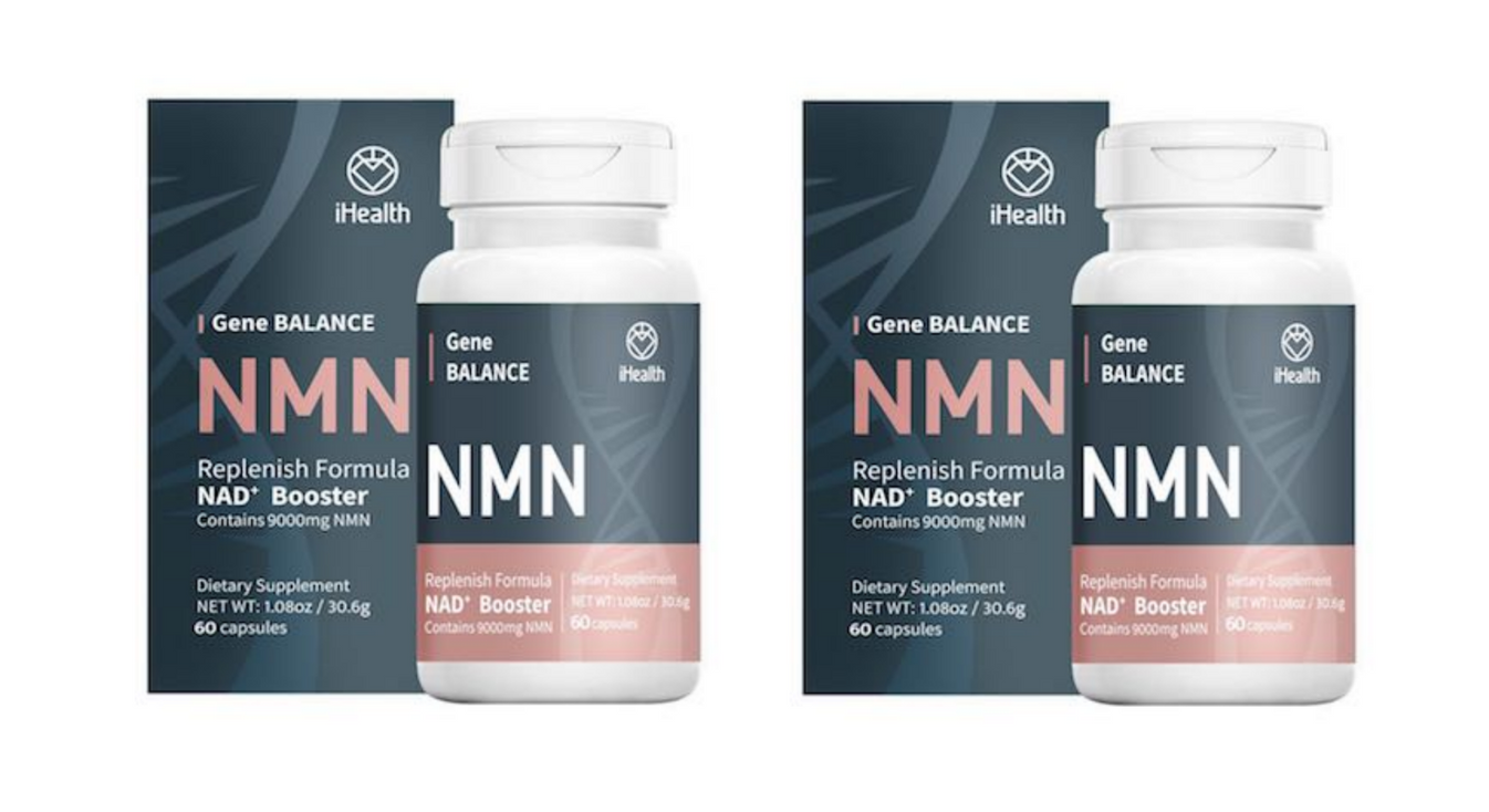 2 Bottles iHealth NMN Gene Balance Replenish Formula NAD+ 60 Caps 1200 – simplehealthyessentials